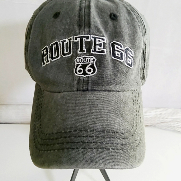 Unbranded | Accessories | Route 66 Embroidered Baseball Cap Washed ...